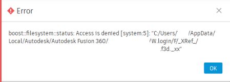 Boost Filesystem Status Access Is Denied In Fusion