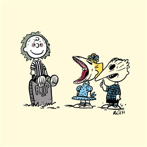 Charlie Brown And The Gang Crossover With Horror Movies In Fun Series Of Halloween Art — Geektyrant