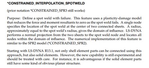 Spr3 Modeling Ansys Ls Dyna Help Forum Feassistant Finite