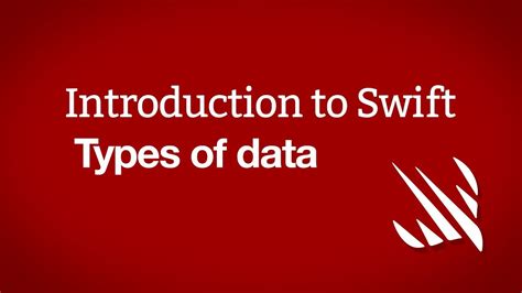 Introduction To Swift Types Of Data Youtube
