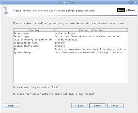 lancement serveur domino linux [wiki ubuntu fr]