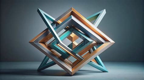 Geometric Abstraction Exploring Form Space And Color Generative Ai