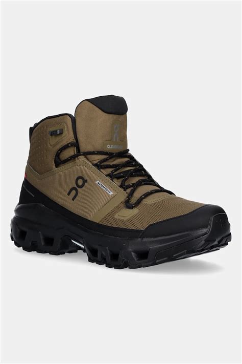 On Buty Outdoorowe Cloudrock Mid Wp Męskie Kolor Zielony 3mf10161473