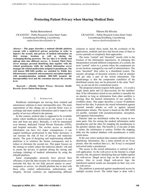 PDF Protecting Patient Privacy When Sharing Medical Data