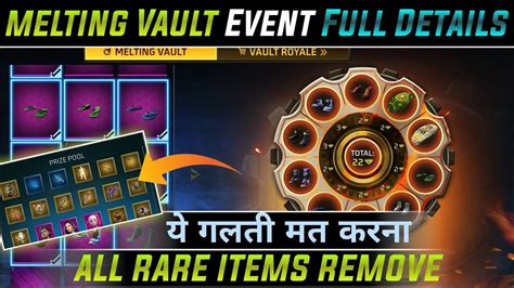 Melting Vault Event Free Fire Melting Vault Me Kya Hoga Melting Vault Event Full Details