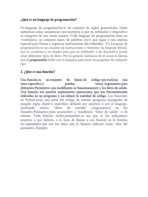 ¿qué es un lenguaje de programación pdf lenguaje de programación
