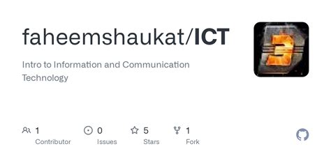Github Faheemshaukatict Intro To Information And Communication Technology