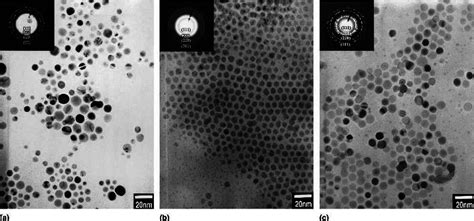 Transmission Electron Micrographs Of Ag Au Nanoparticles A