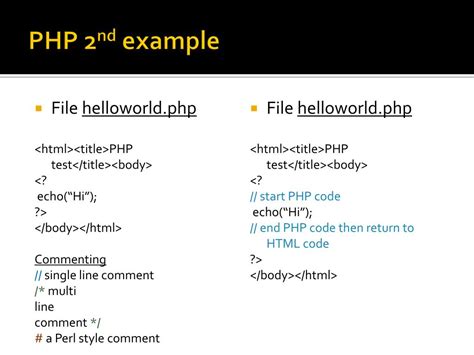 PPT Short PHP Tutorial PowerPoint Presentation Free Download ID 2645147