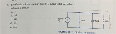 Solved Figure 8 11 Finding Impedance
