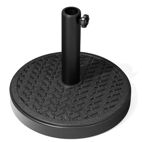 Crestlive Products 30 Lbs Resin Outdoor Umbrella Base In Black Round