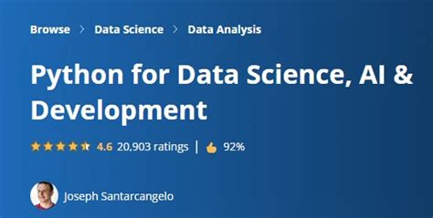 IBM Certified Python For Data Science AI Development Course 3C