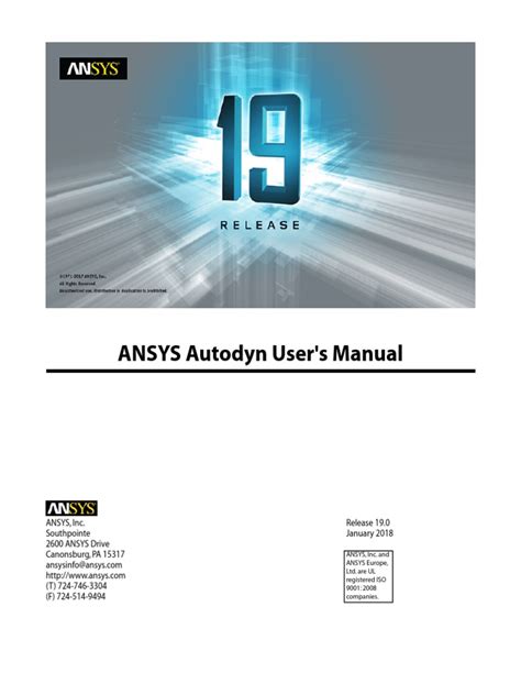 ansys autodyn users manual pdf pdf trademark license