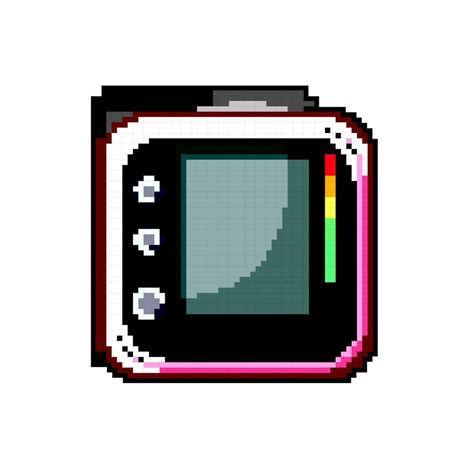 Health Blood Pressure Monitor Game Pixel Art Vector Illustration