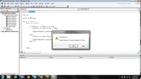 Vba Training Loops 9718724322 Call For Training Youtube
