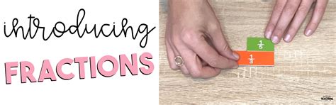 Introducing Fractions Terrys Teaching Tidbits