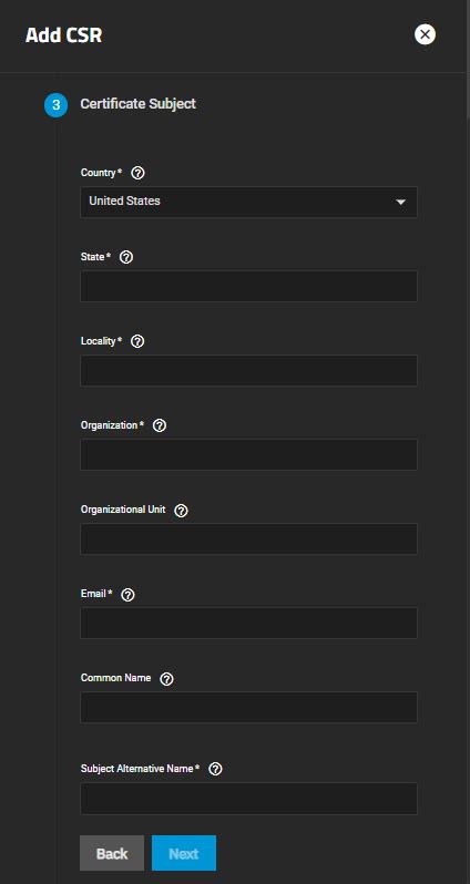 Certificate Signing Requests Screens Truenas Documentation Hub