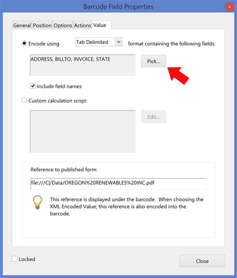 Adding Barcode Field To PDF Form