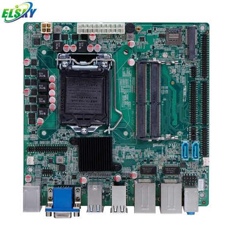 Elsky Mini Itx Motherboard With Cpu 8th Gen Core I5 8400 H310 Lga1151 4k Display 12 Com 10 Usb2