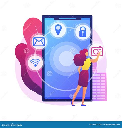 Intelligent Interface Abstract Concept Vector Illustration Stock