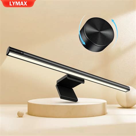 Lymax ตรวจสอบแถบไฟ จอแสดงผลคอมพิวเตอร ์ การปรับระดับแสงแบบไม่ต่อเนื่องของ Usb 3 สีปรับ Led หน ้