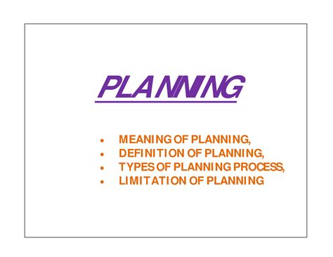 Planning Definition Simple At Rebecca Skinner Blog