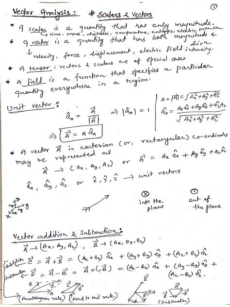 Vector Calculus Pdf