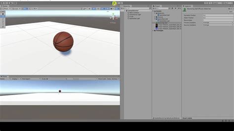 Unity Basics Rigid Body And Physics Materials To Make Objects Fall And Bounce Youtube