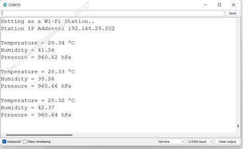 Esp8266 Nodemcu Bme280 Sensor On Webserver
