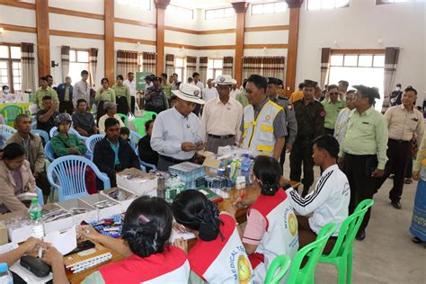 စစ်ကိုင်းတိုင်းဒေသကြီးဝန်ကြီးချုပ် ဦးမြတ်ကျော် ကန့်ဘလူမြို့နှင့်အနီးဝန်းကျင်ရှိ ကျေးရွာများမှပြည