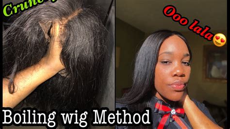 I Tried The Boiling Wig Method And It Worked Youtube