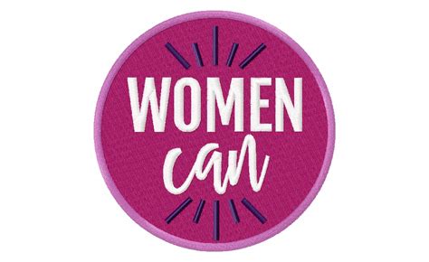 Woman Can Stitched Embroidery Design Daily Embroidery