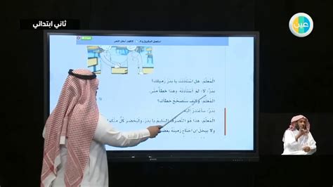 دروس عين تابع آداب الاستئذان لغتي ثاني ابتدائي Youtube