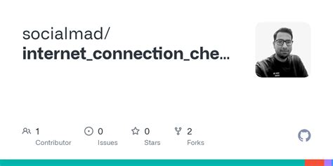 github socialmad internet connection checker