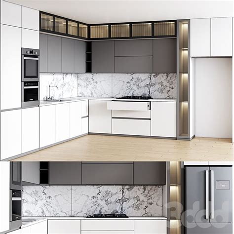 3d модели скачать на Дизайн интерьера кухни Современная кухня Дизайн кухонь