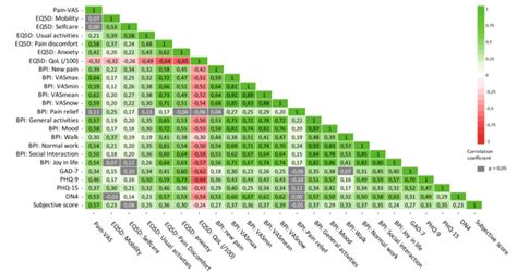 Correlation Between Subjective Neurosensory Measurements Correlation Download Scientific