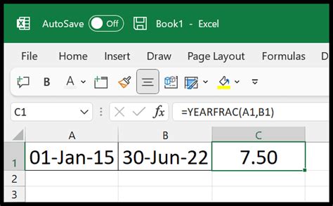 Calculate Number Of Years Between Two Dates In Excel