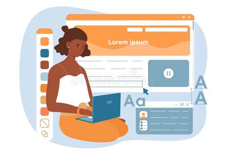 Web Designer Concept Stock Vector Illustration Of Data 273612617