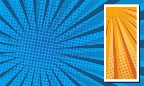 만화 빈 템플릿 배경 터 일러스트레이션 프리미엄 벡터