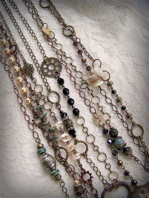 Online Class Heart Chains Altered Chain Handmade DIY Online Workshop Online Tutorial Vintage