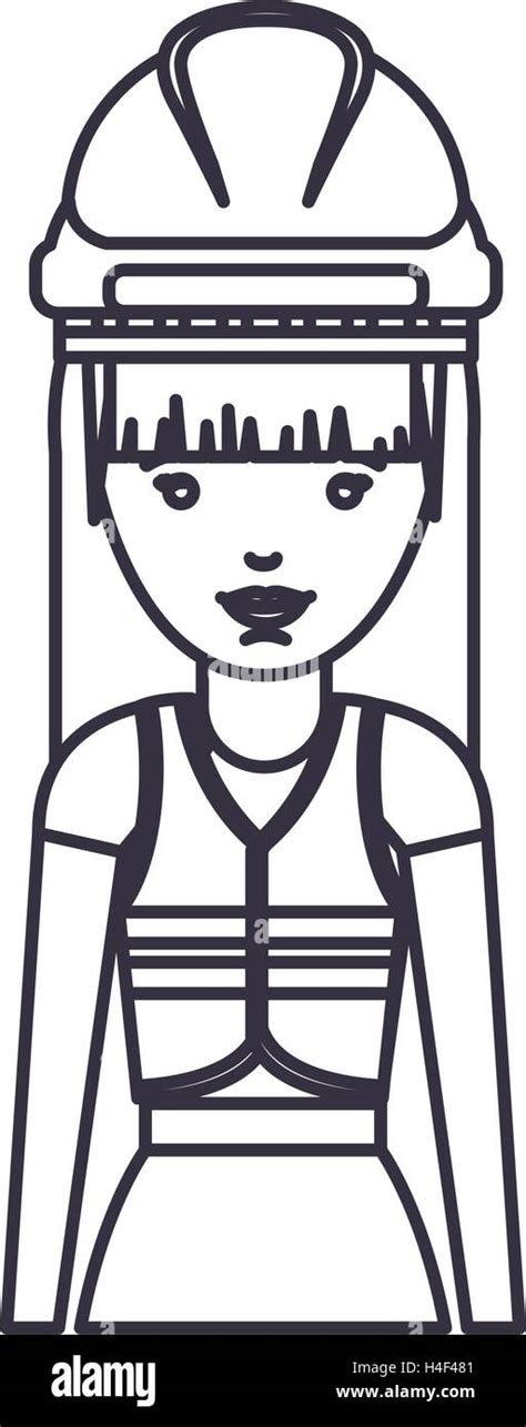 Isolated Constructer Woman Cartoon Design Stock Vector Image And Art Alamy