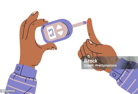 당뇨병 혈당 테스트 혈당 측정기 수준 개념 벡터 그래픽 디자인 그림 개념에 대한 스톡 벡터 아트 및 기타 이미지 개념 건강 검진 건강관리와 의술 Istock