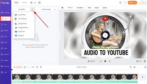 How To Upload Wav And Mp3 Audio Files To Youtube Flexclip