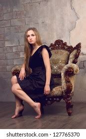 Portrait Elegant Lady Making Seductive Pose Stock Photo Shutterstock