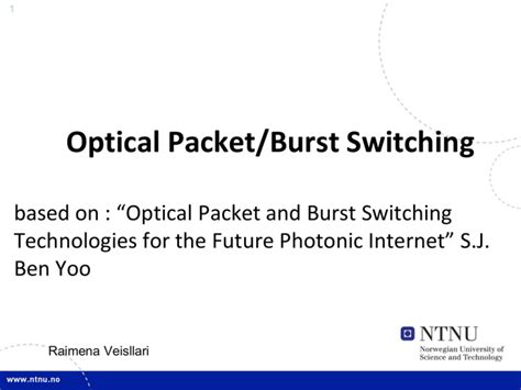 Optical Packet And Burst Switching Technologies For The