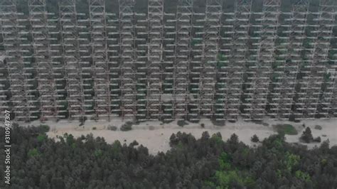 Wide Aerial View Shows Massive Size Of Duga Radar System Near Chernobyl