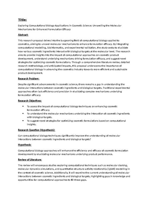Computational Biology By Integrating Computational Modelling