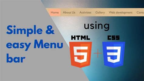 simple and easy menu bar using html and css 🔥🔥 dieno digital marketing
