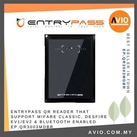 Entrypass Qr Reader That Support Mifare Classic Desfire Ev1ev2