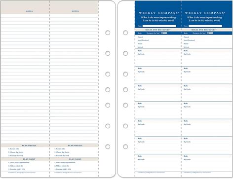 Buy Franklincovey Weekly Compass Cards Important Reminders And Extra Notes Classic Online At